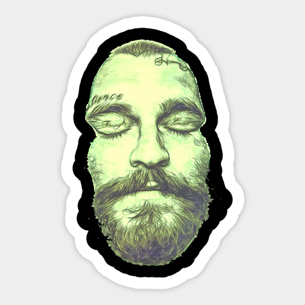 AMAZING ART TEDDY FACE - Teddy Swims - Sticker | TeePublic