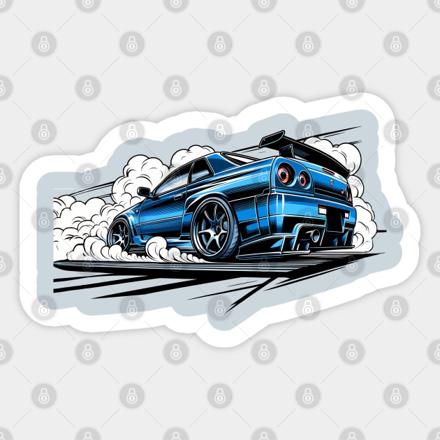 Nissan Skyline R34 GTR - Nissan Skyline R34 Gtr - Sticker | TeePublic