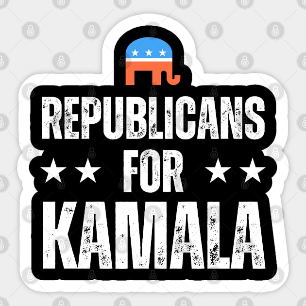Republicans For Kamala Harris - Republicans For Kamala - Sticker ...