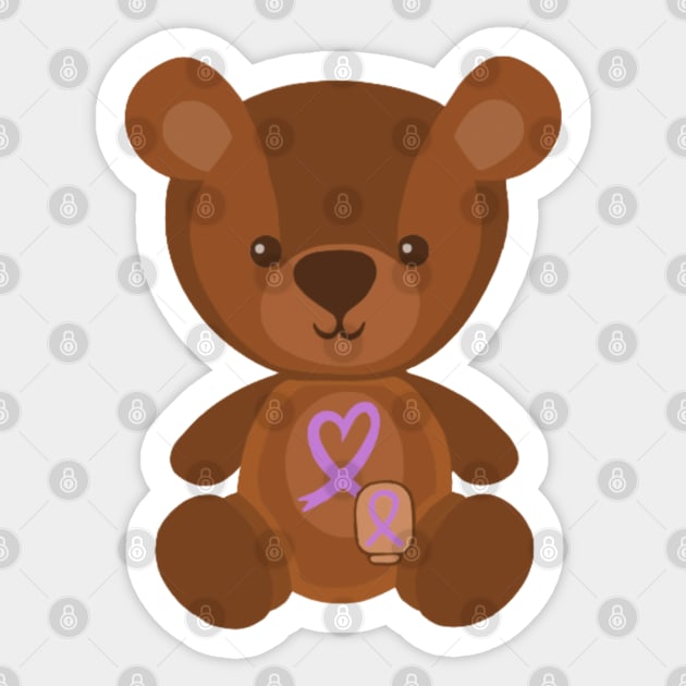 Teddy bear with Ostomy Bag - Teddy Bear With Ostomy Bag - Sticker ...