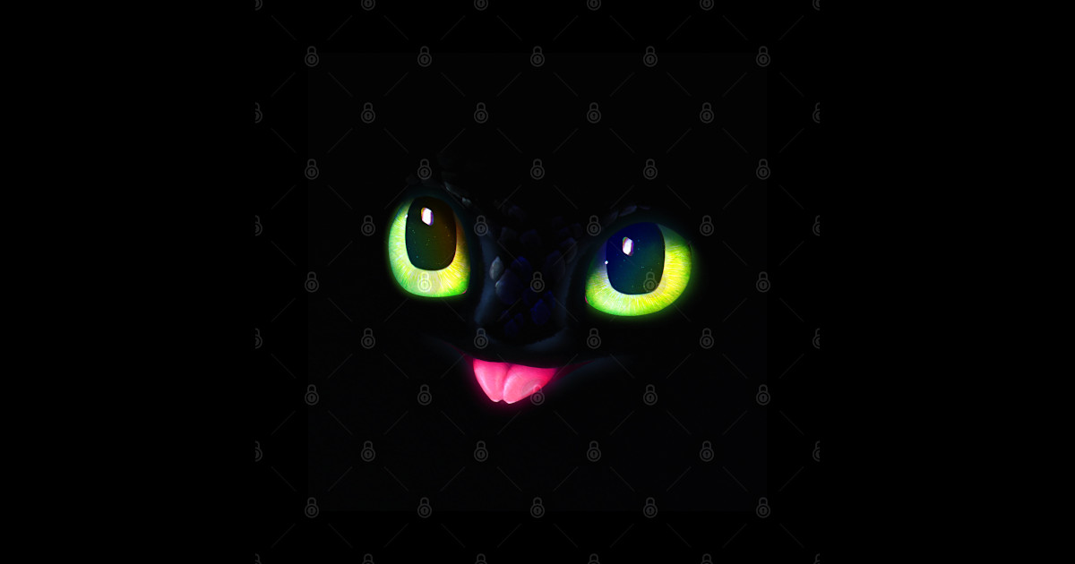 Toothless Eyes Blep - Toothless - Sticker | TeePublic