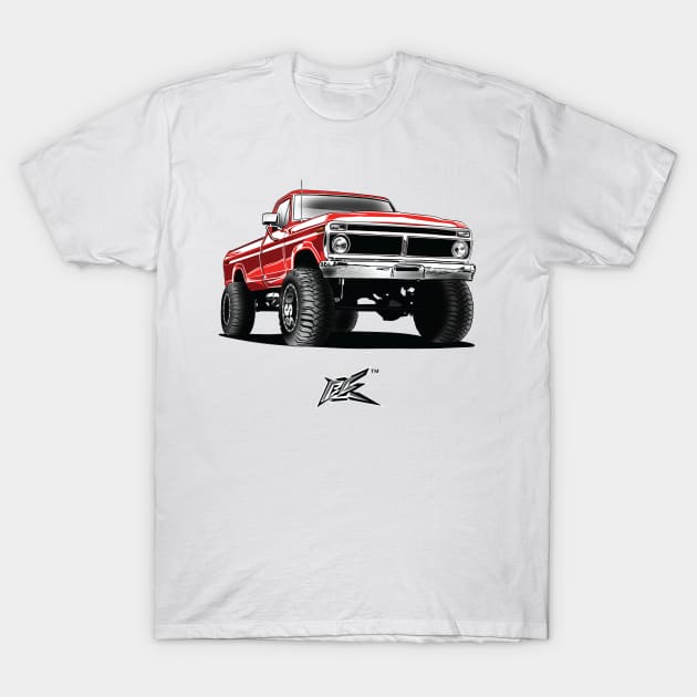 ford f250 obs truck red - Ford F250 Obs - T-Shirt | TeePublic