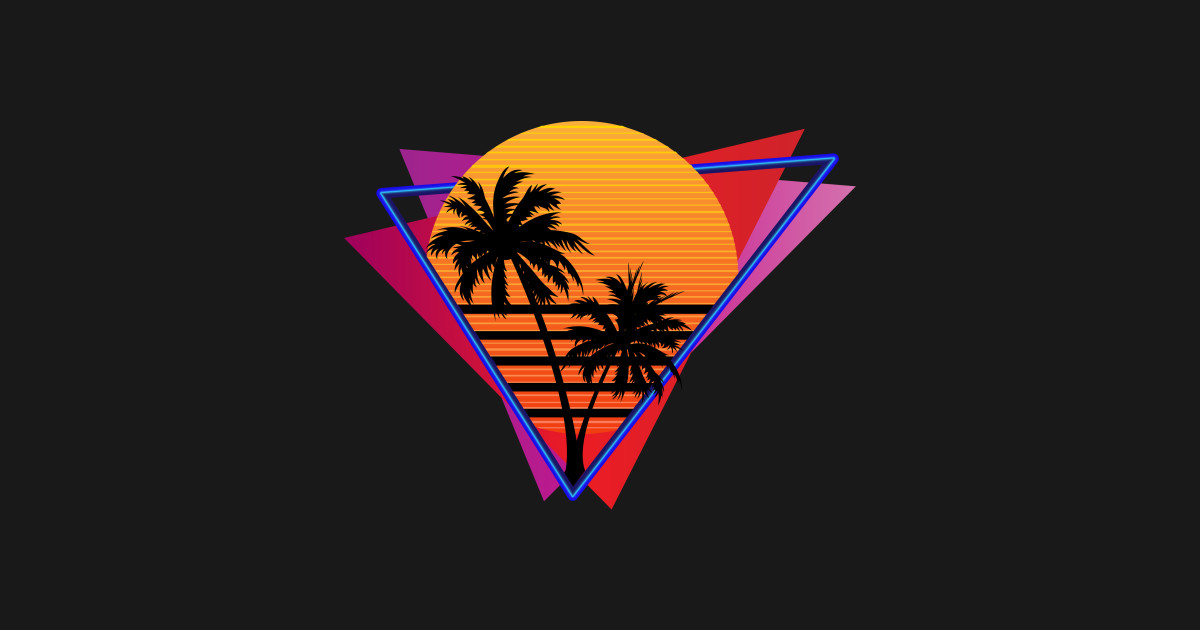 80s Inspired Synthwave Sun Design - Retrofuture - T-Shirt | TeePublic