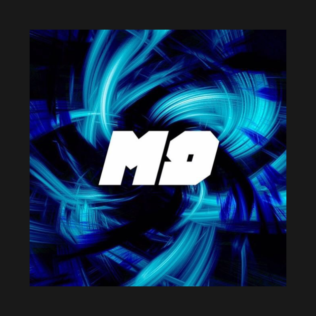 M9 Block Logo with Blue Swirl Background - Videogames - T-Shirt | TeePublic