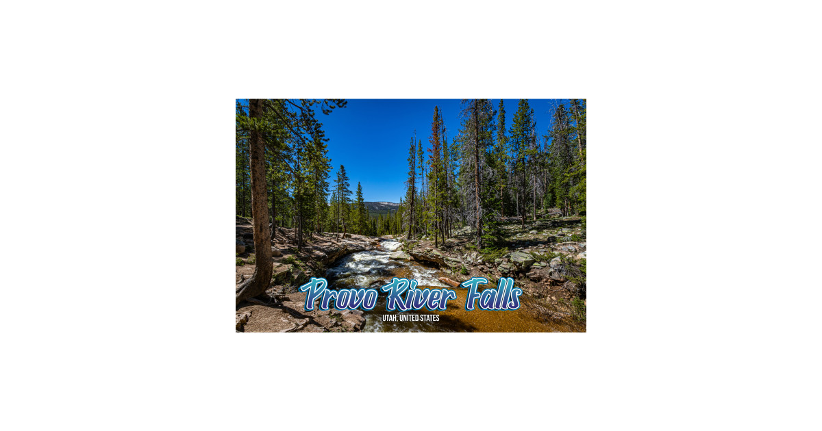Provo River Falls - Provo River Falls - T-Shirt | TeePublic