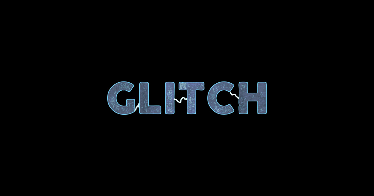 Glitch Logo - Science Fiction - Sticker | TeePublic