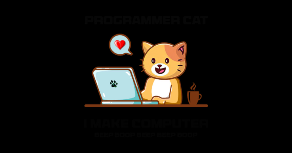 i are programmer - Programmer Cat - Sticker | TeePublic