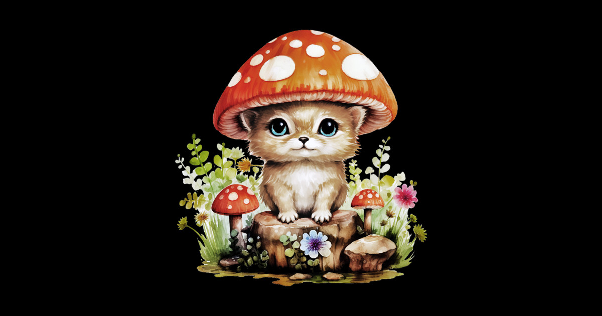 Cottagecore Cat - Cottagecore Cat - Posters and Art Prints | TeePublic