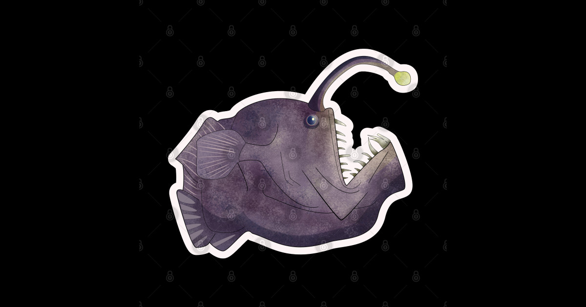 Angler fish - Angler Fish - Sticker | TeePublic
