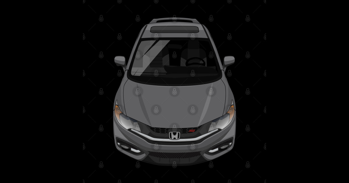 Civic SI 9th gen 2011-2014 - Grey - Grey Civic Si - Sticker | TeePublic