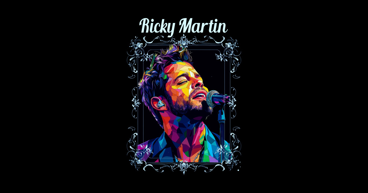 RICKY MARTIN MUSICIAN FAN ART - Ricky Martin Musician Fan Art - Sticker ...