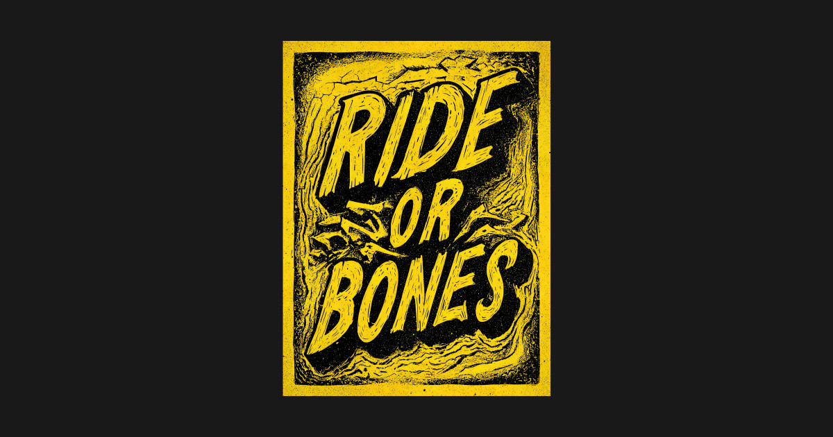 RIDE OR BONES – Skeleton on Fixed Gear Bike | Urban Punk Cycling Art ...