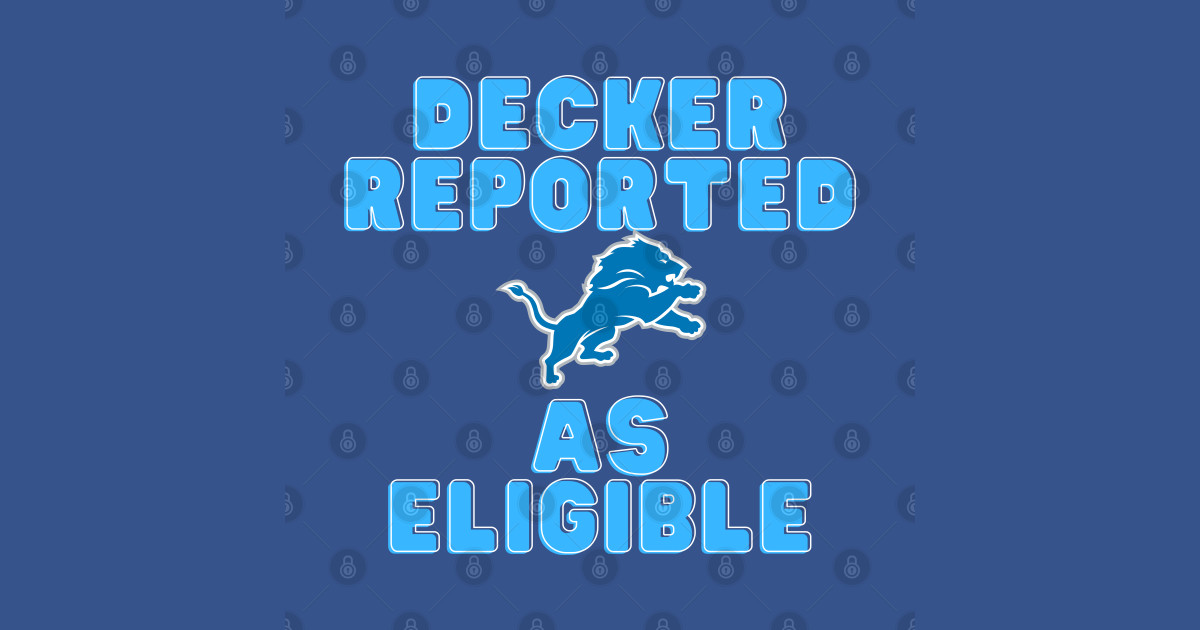 Decker Reported As Eligible - Decker Reported As Eligible - T-Shirt ...