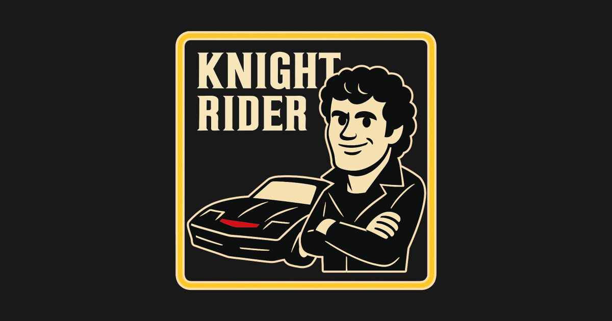 50s knight rider cartoon - Knight Rider - T-Shirt | TeePublic