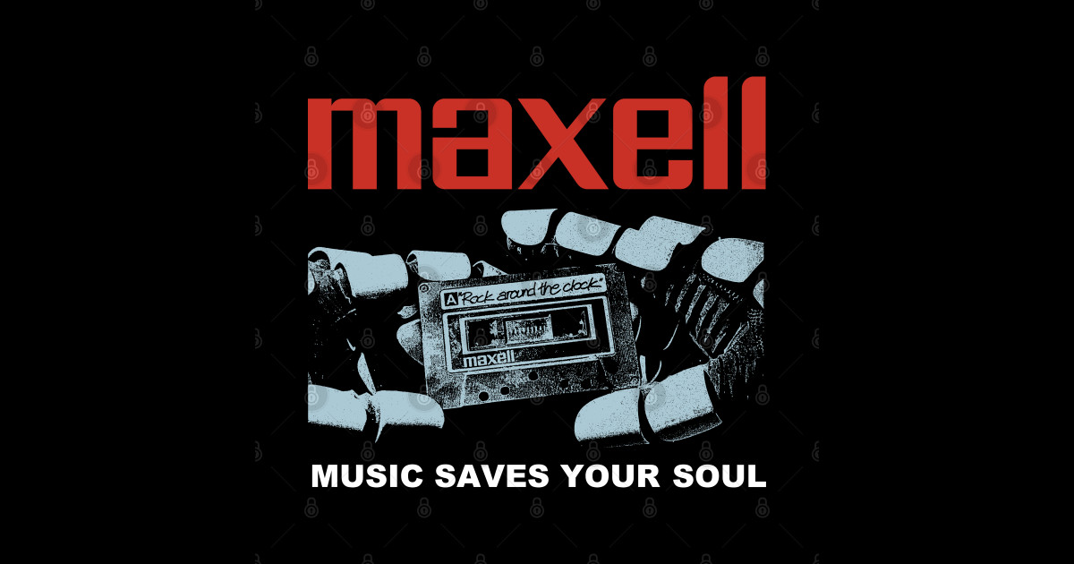 vintage retro 80s maxell - Maxell - Sticker | TeePublic