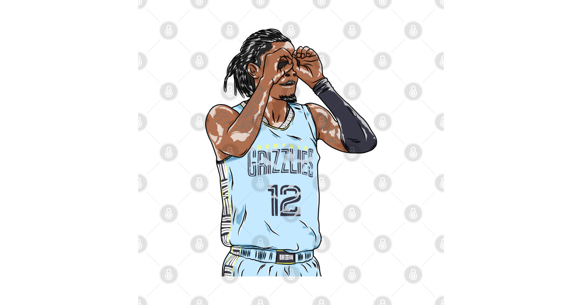 Ja Morant Celebration Cartoon - Ja Morant - T-Shirt | TeePublic
