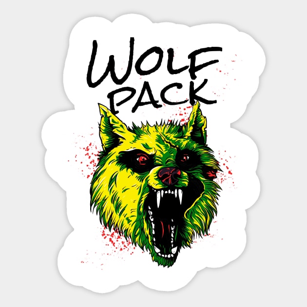 angry wolf pack
