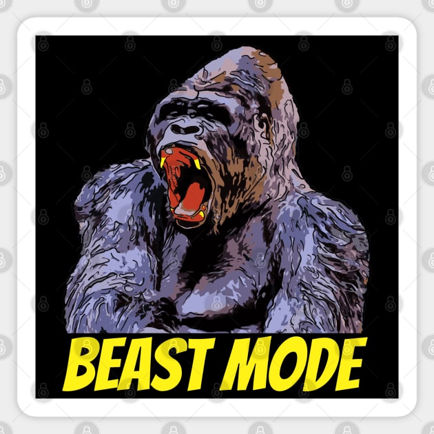 screaming gorilla vector