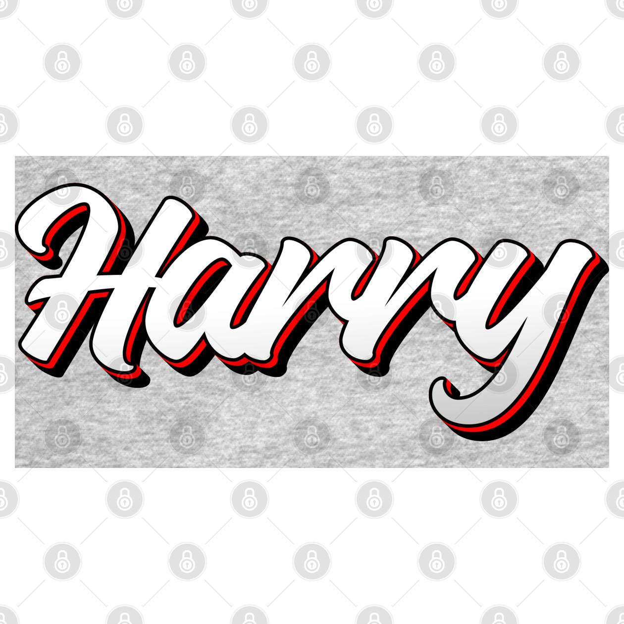 Harry name - cool 70s retro font - Harry Name Cool 70s Retro Font - T ...