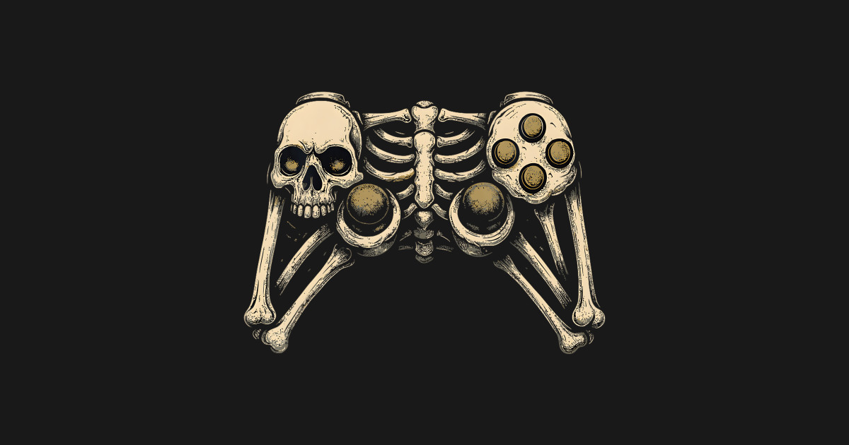 Halloween Skeleton Gamer Gaming Controller - Halloween Skeleton Gamer ...