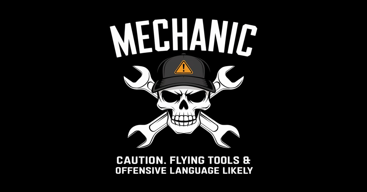 Mechanic Flying Tools Wrench Car Auto Garage Men Dad - Mechanic Flying ...