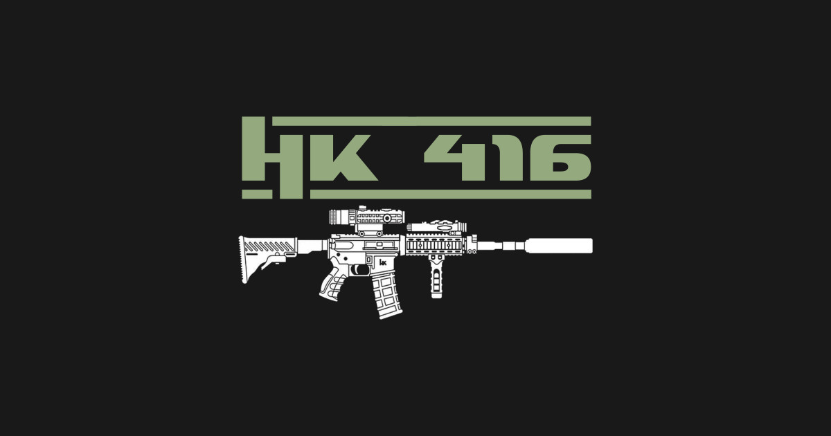 Assault Rifle HK 416 Sopmod 1 - Assault Rifle - T-Shirt | TeePublic