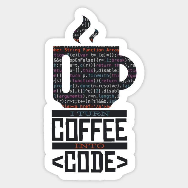 Programmer Coffee - Programmer - Sticker | TeePublic