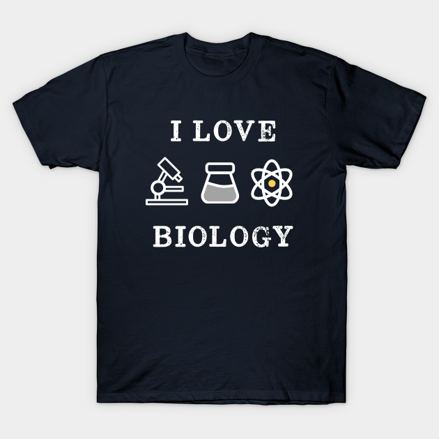 Microscope I Love Biology Retro Vintage - Biology - T-Shirt | TeePublic