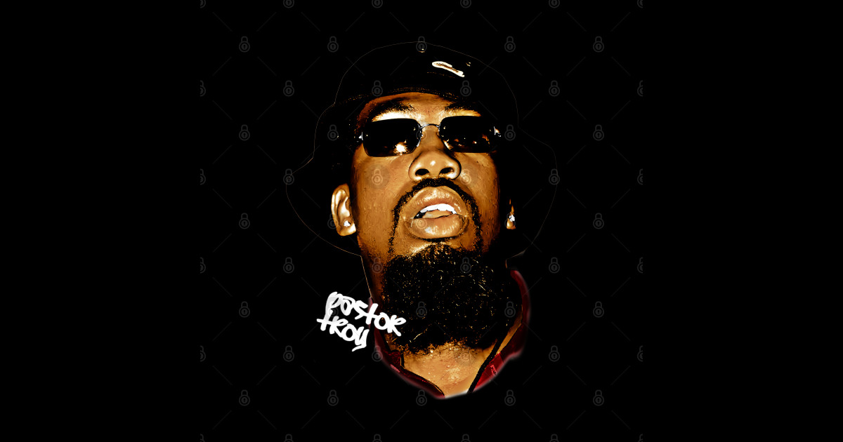 Pastor Troy big face rapper - Pastor Troy - Sticker | TeePublic