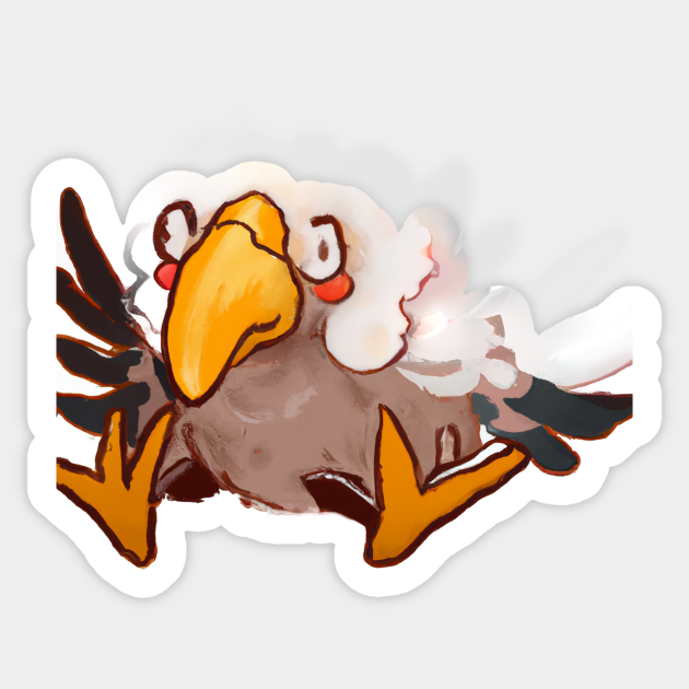Cute Condor Drawing - Condor - Sticker | TeePublic