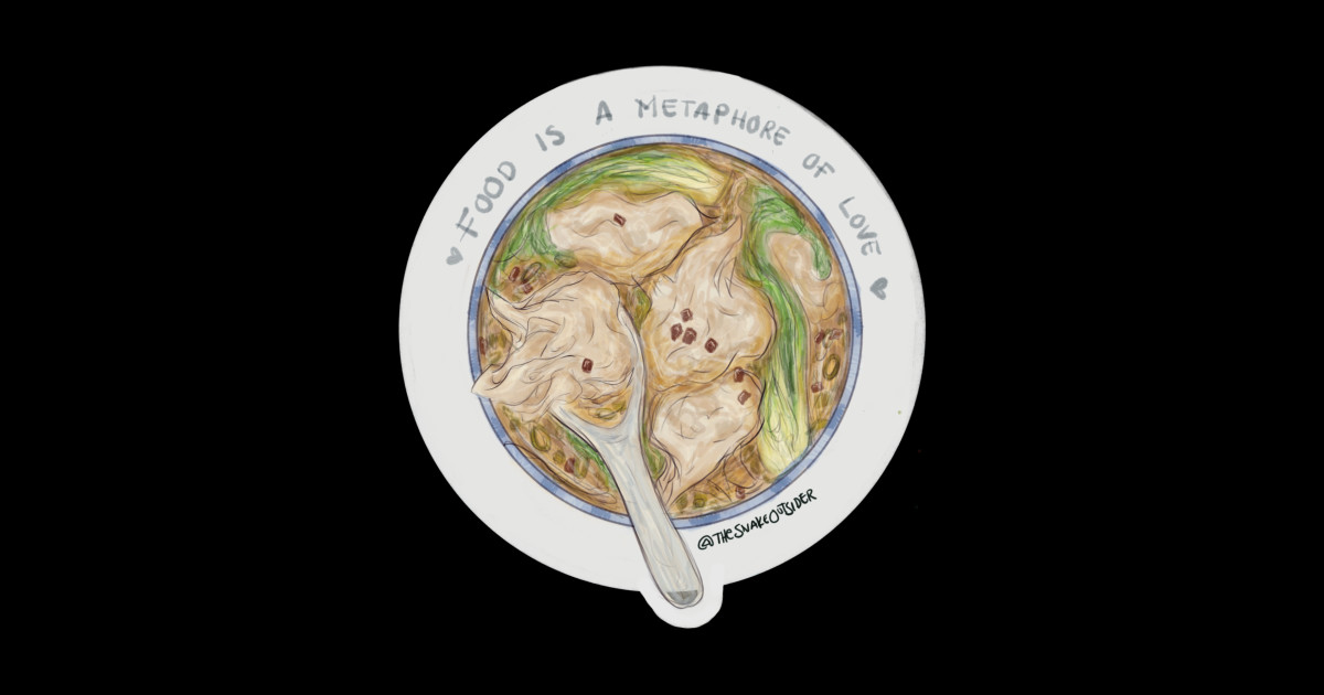 Metaphore of love - Wonton - Sticker | TeePublic