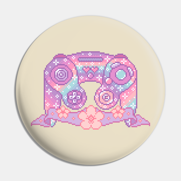 Kopie von Galaxy Controller Pixel Art - Controller - Pin | TeePublic
