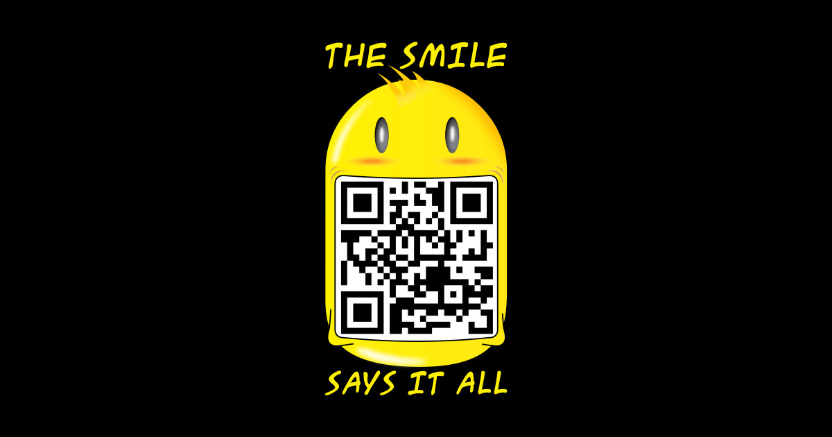 QR Smile - Smiley Face - Sticker | TeePublic