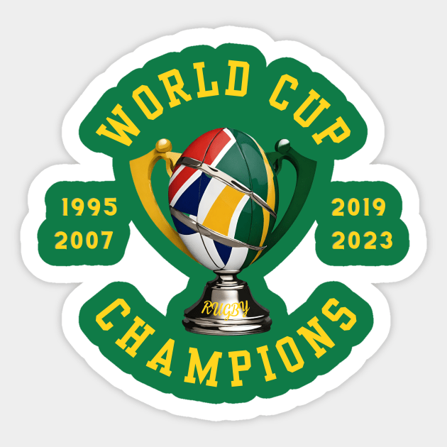 Springbok Rugby Champions - Springbok Rugby Champions - Sticker | TeePublic