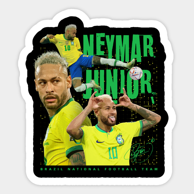 Neymar Jr. - Neymar Jr Brazil Football Team - Sticker | TeePublic