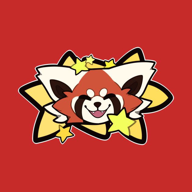 Star Panda - Redpanda - T-Shirt | TeePublic