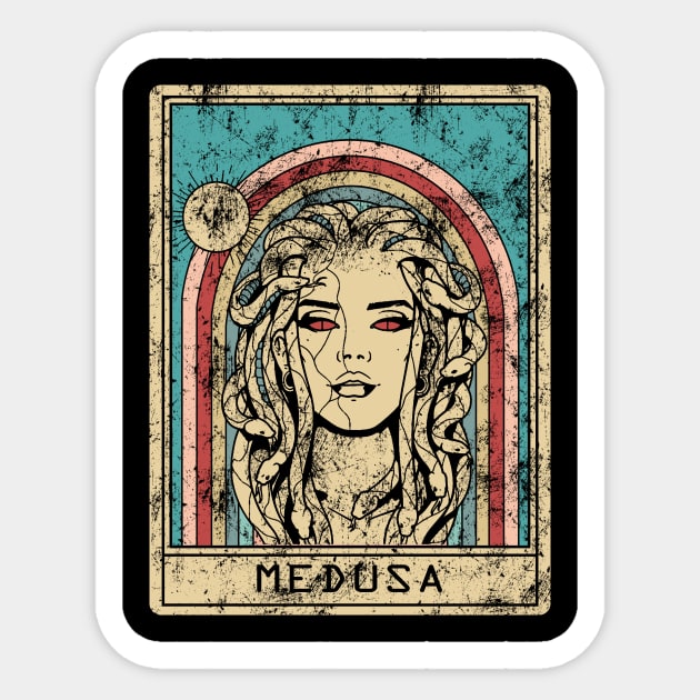 Medusa Tarot card - Tarot Card - Sticker | TeePublic