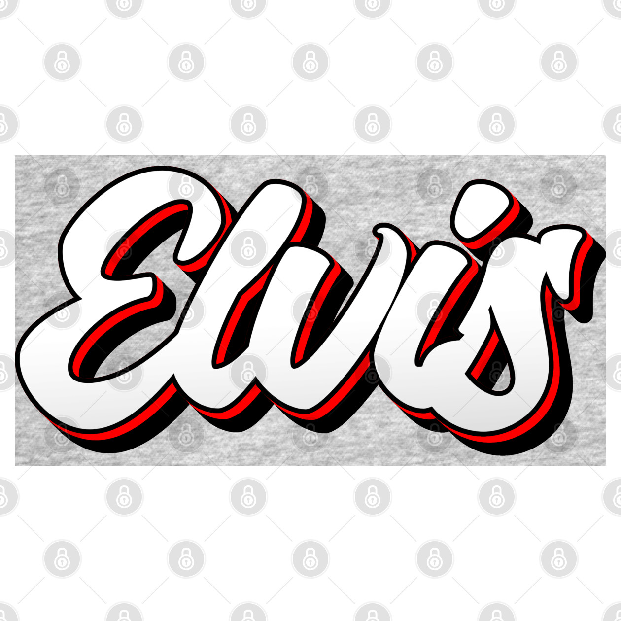 Elvis name - cool 70s retro font - Elvis Name Cool 70s Retro Font - T ...
