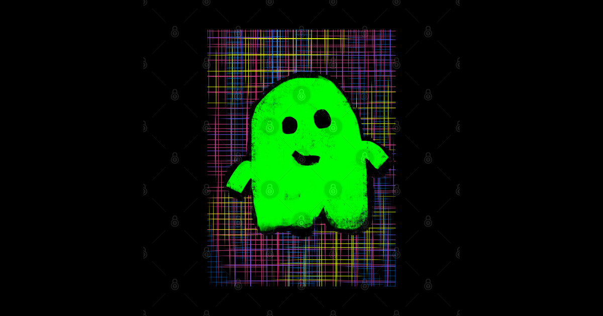 On the Grid - Ghost - Sticker | TeePublic