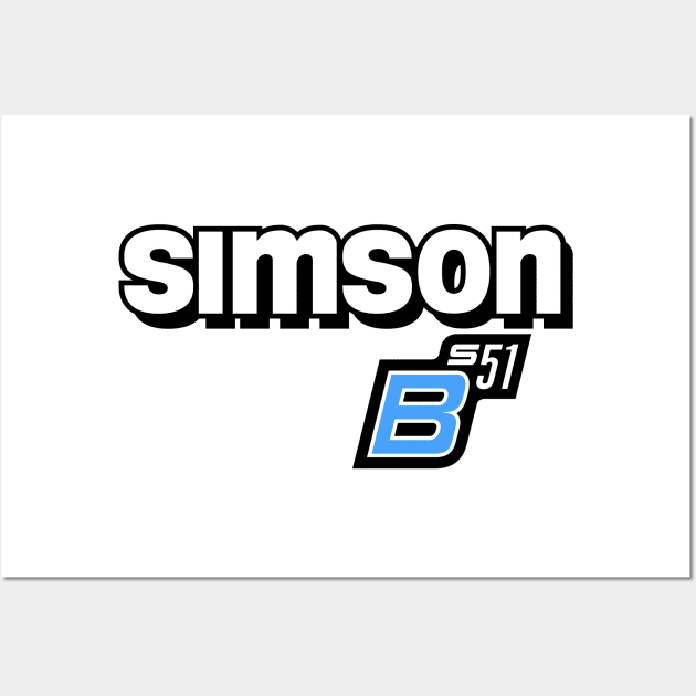 Simson S51 B Logo (v2) - Simson - Posters and Art Prints | TeePublic