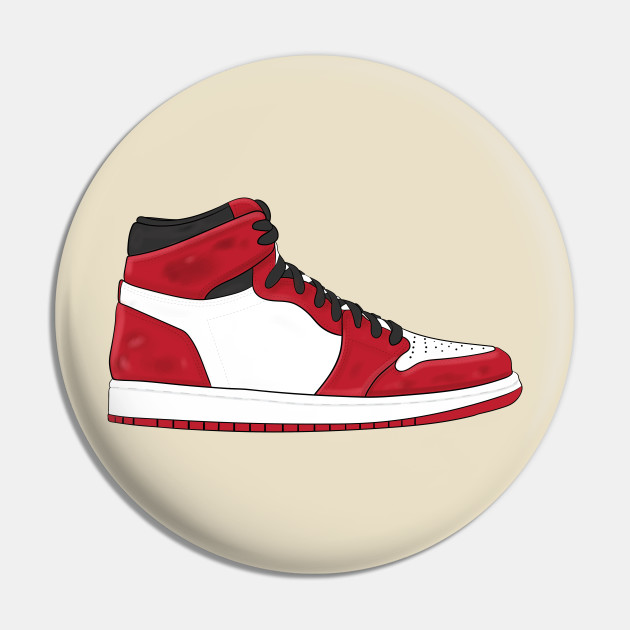 Air Jordan I (1) - Chicago - Air Jordan - Pin | TeePublic