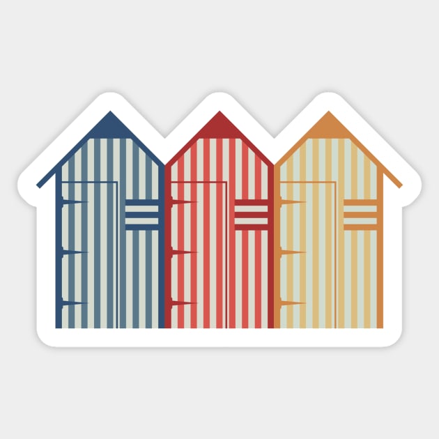Hut of beach - Hut - Sticker | TeePublic