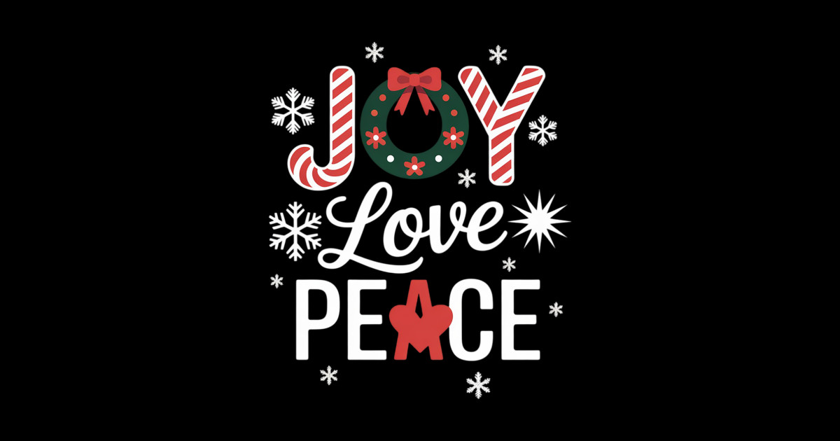 Joy Love Peace Chirstmas Hope Winter Snowflake - Joy Love Peace ...