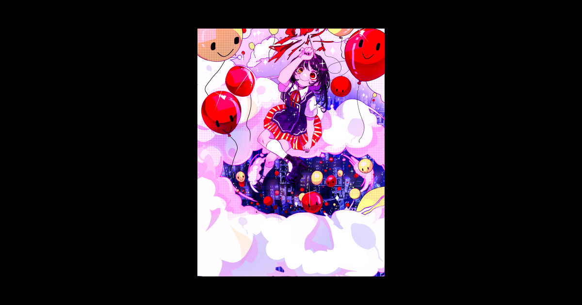 anime balloons - Creation - Sticker | TeePublic