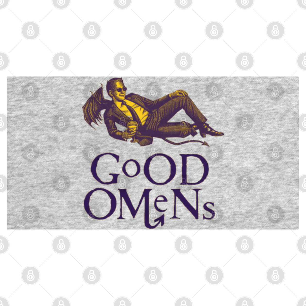 Good Omens Original Aesthetic Tribute 〶 - Good Omens - Hoodie | TeePublic