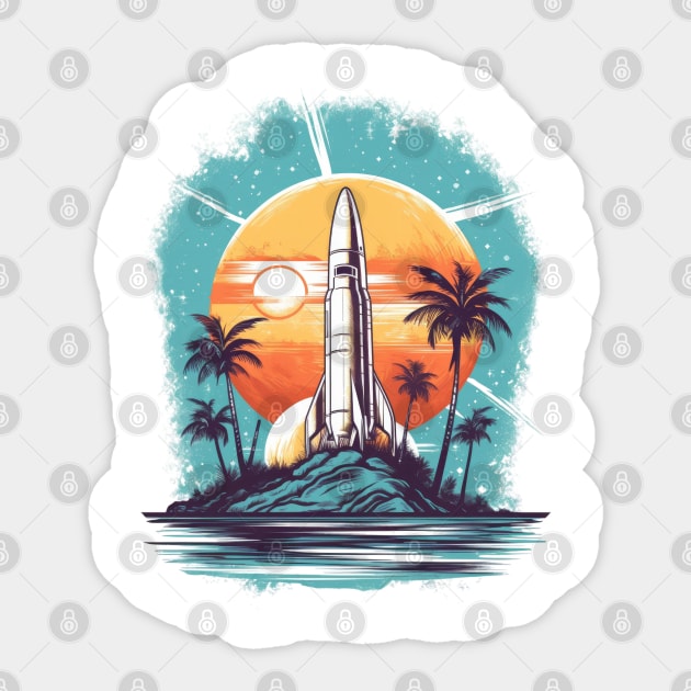 Cosmic Ascent - Rocket Launch Unveiled - Rocket Launch - Sticker ...