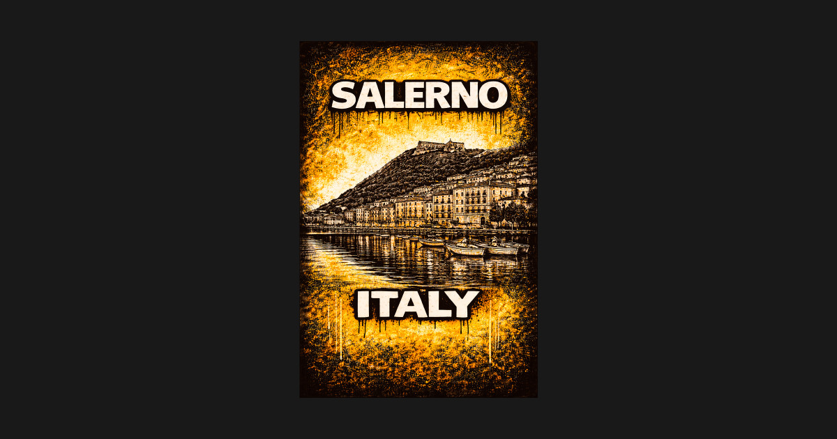 Salerno Italy Graffiti Style - Salerno Italy - T-Shirt | TeePublic