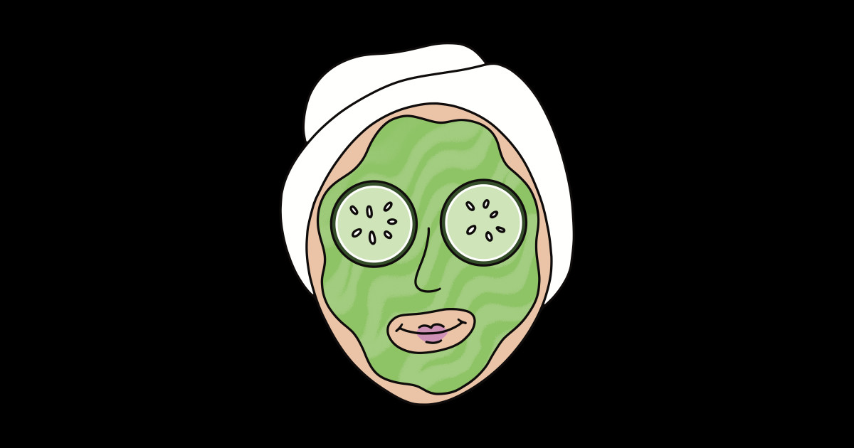 Spa Day Cucumber Mask - Spa Day - Sticker | TeePublic