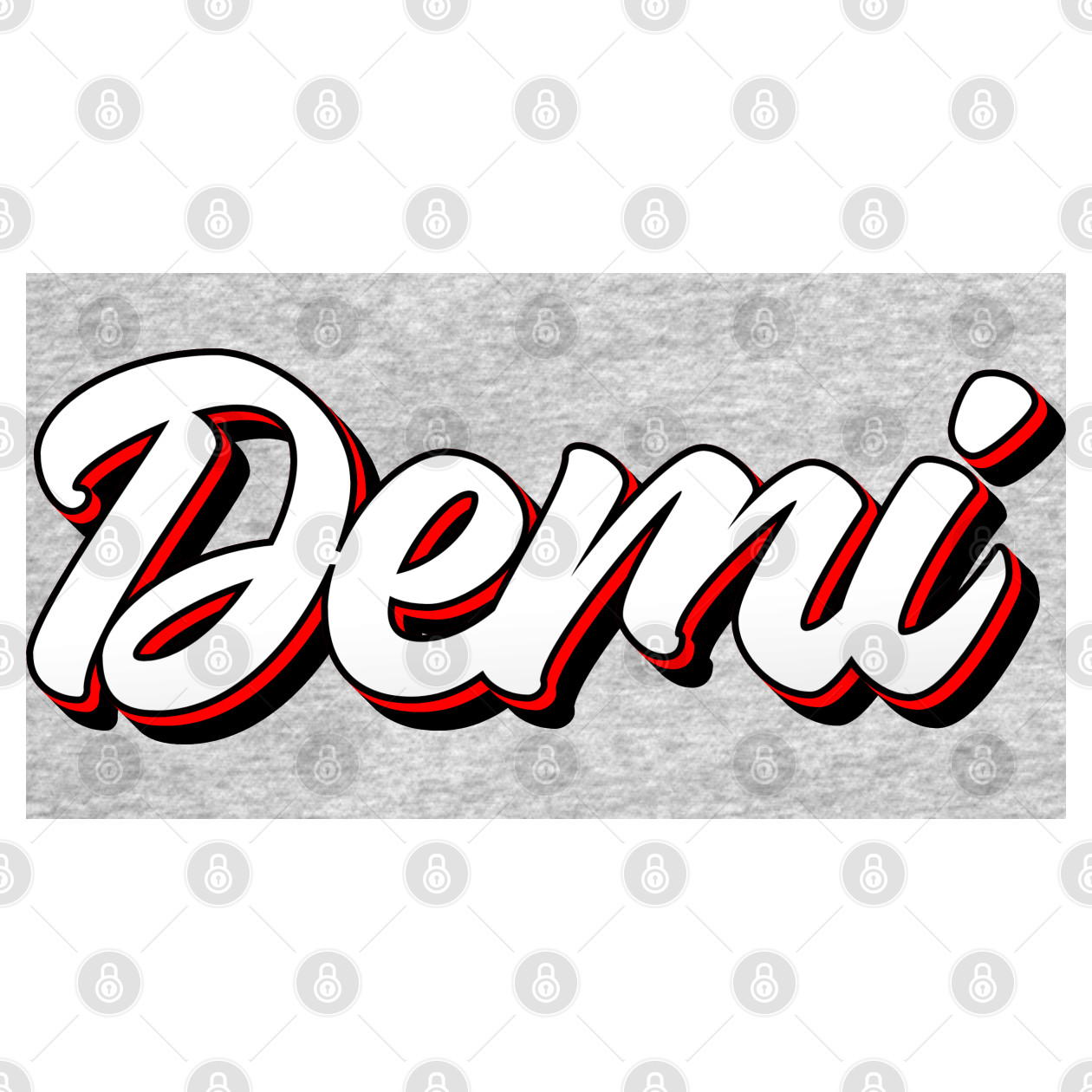Demi name - cool 70s retro font - Demi Name Cool 70s Retro Font - T ...
