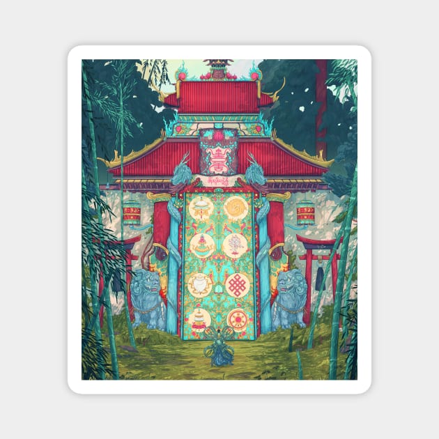 The 8ight Jewels Gate - Spiritual - Magnet | TeePublic